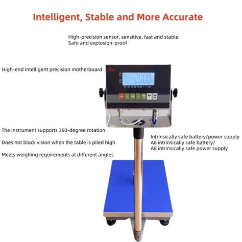 Atex 0 1000kg Intrinsically Safe Explosion Proof Scale 90 360 Degree