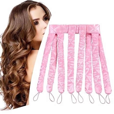 No Heat Hair Curler Headband For Long Hair Satin Heatless Curling Rod