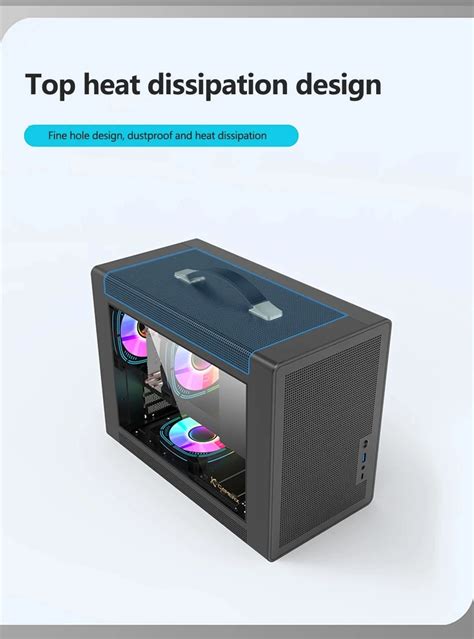 Power Train P60 Portable Case Portable Matx Main Board Type C Desktop Mini Small Host Desktop