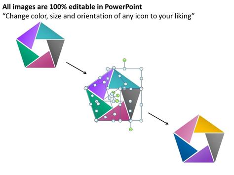 Pentagon Diagram Powerpoint Template Slide Graphics Presentation