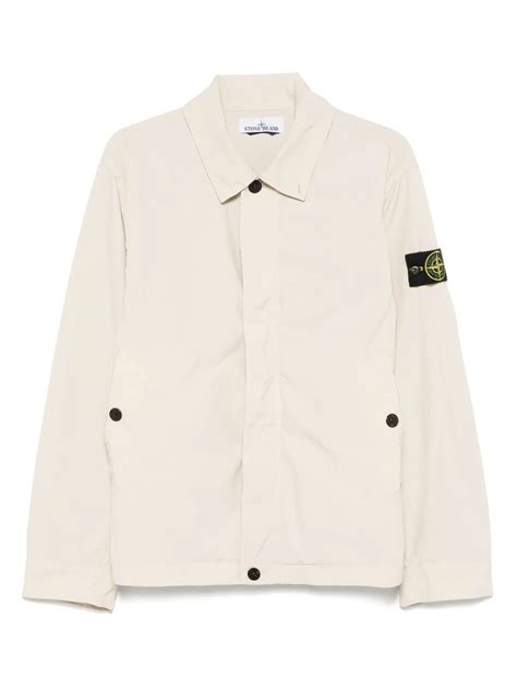 Stone Island Compass Badge Jacket Neutrals Farfetch