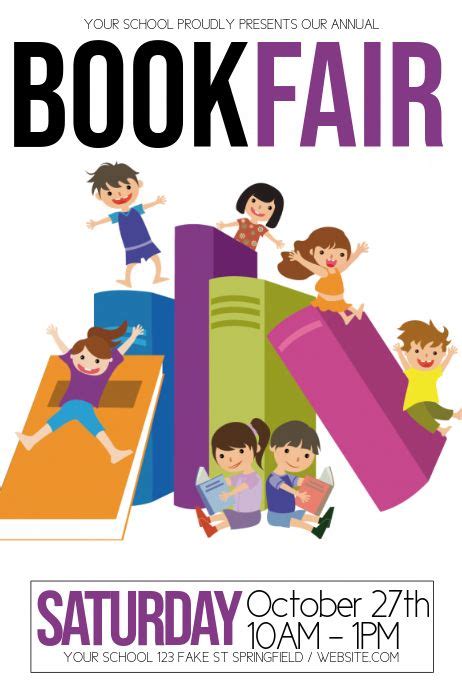 Book Fair Poster How To Design Book Fair Posters School Book Fair Poster Elementary School