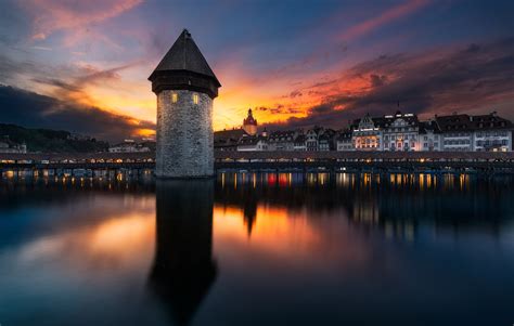 Die Stadt Luzern Im Abendrot Zentralplus