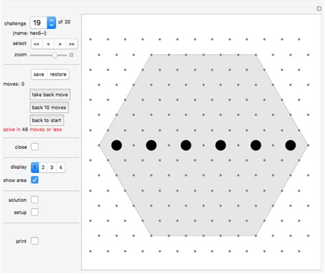 Chain Puzzle On Triangular Grid Wolfram Demonstrations Project