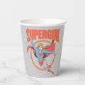 True Vintage Supergirl Flying Graphic Paper Cups Zazzle