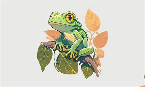 Tree Frog Cute Clipart Graphic By Poster Boutique · Creative Fabrica