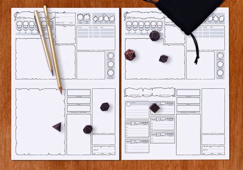 Sidekick Character Sheet A4 Dnd 5e Pdf Fillable Etsy