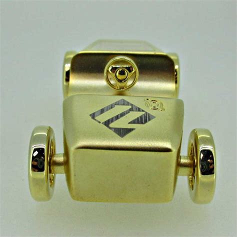 Elgin Gold Tone Quartz Car Desk Clock With Original B… Gem