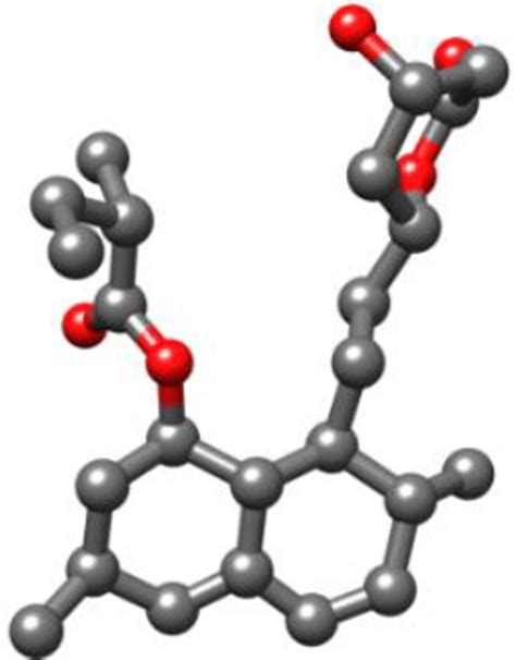 Calculated Spatial Structure Of Lovastatin In Solution Download Scientific Diagram