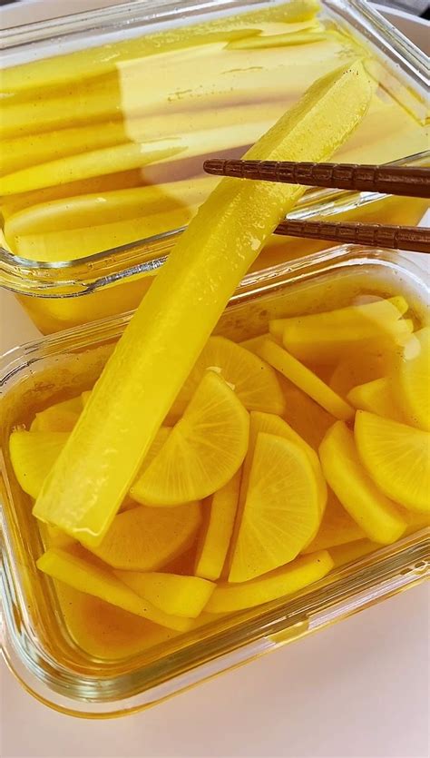 Asian Radish Pickle Recipe Yellow Pickled Radish Recipe Ejrjq