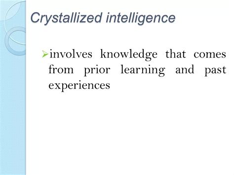Fluid And Crystallized Intelligence Pptx