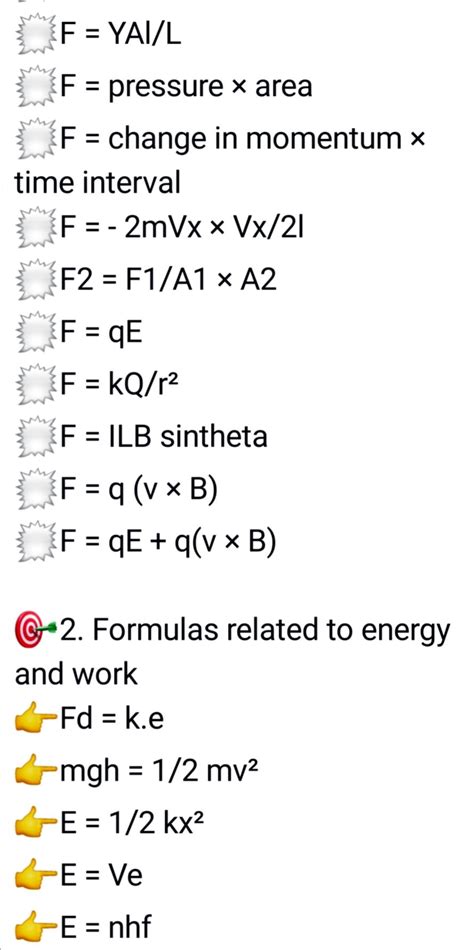Solution Physics Formulas Class 11 Studypool