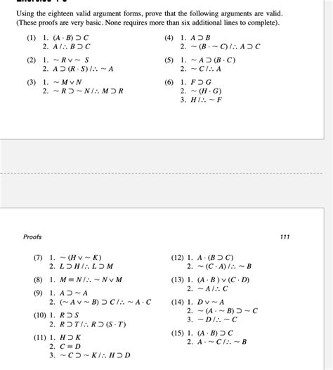 Solved Using The Eighteen Valid Argument Forms Prove That