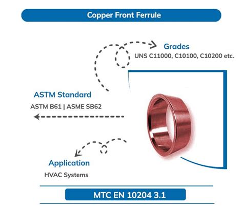 Front Ferrule In Astm A182 F304 Stainless Steel And A105 Carbon Steel