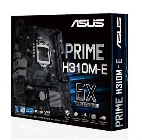 Black H310m E Asus Motherboard Ddr4 Model No Prime H310 M E For