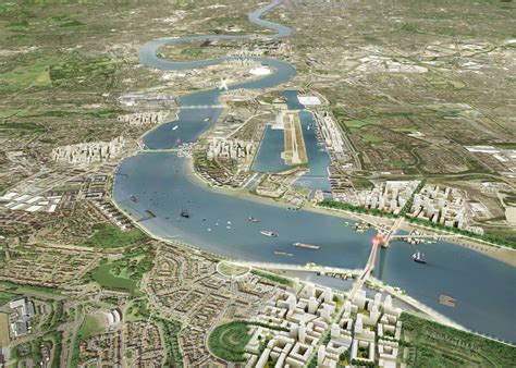 Farrells Proposes New Bridges For River Thames In East London