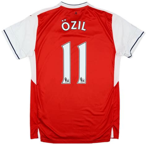 2016 17 Arsenal Home Shirt Ozil 11