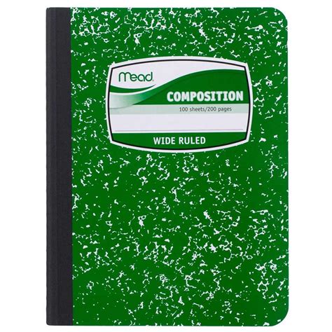 Composition Notebook Green At Jackson Steinfeld Blog
