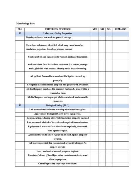Ehs Checklist Mb Pdf Personal Protective Equipment Occupational