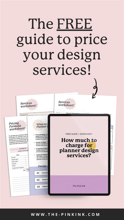 Free Planner Design Price Pricing Worksheet
