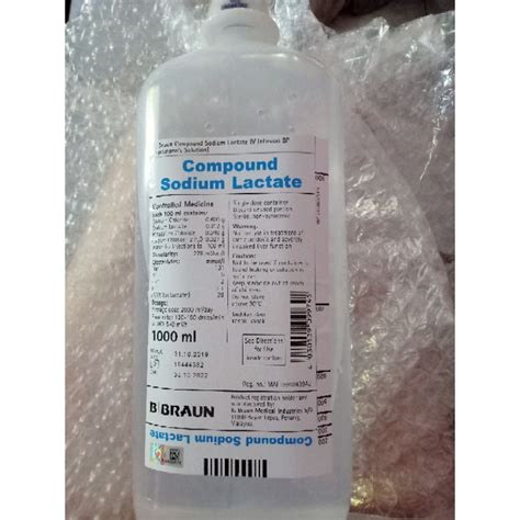 Bbraun Compound Sodium Lactate Hartmanns Solution1000ml Shopee Malaysia