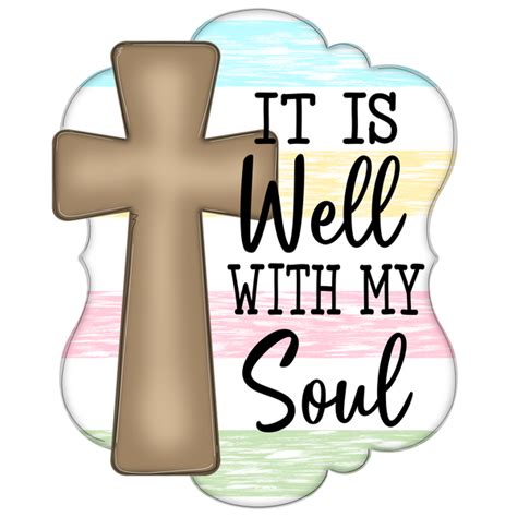 Whd It Is Well With My Soul Cross Fancy Frame Home Creations Milling