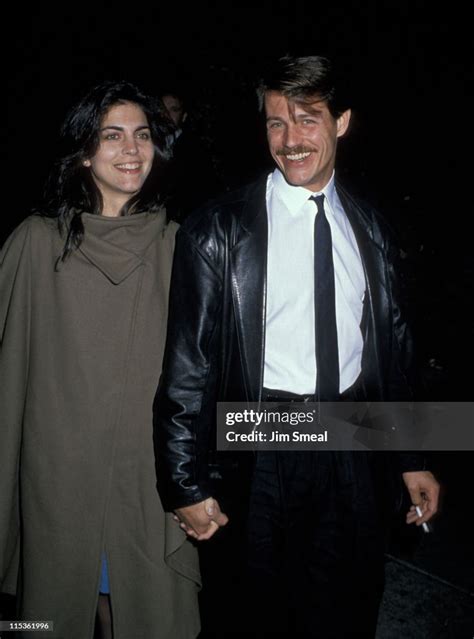 Michael Pare And Wife During Party At The 2020 Club In Los Angeles