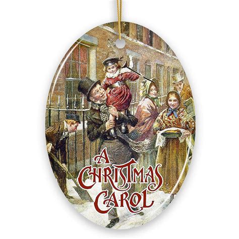 Vintage Bob Cratchit And Tiny Tim Ornament A Christmas Carol T And