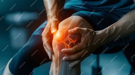 Premium Photo Chronic Stress In Knee Muscle Swelling Issues Sprained