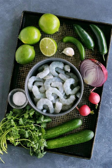 Easy Shrimp Aguachile Recipe L A Farmgirls Dabbles