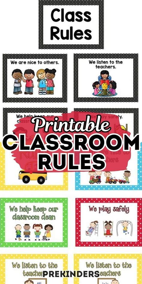 Pre K Classroom Rules In 2024 Preschool Classroom Rules Classroom