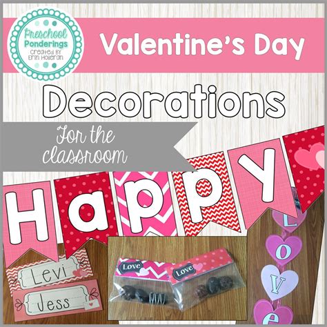 Printable Classroom Party Decorations Valentines Day Etsy
