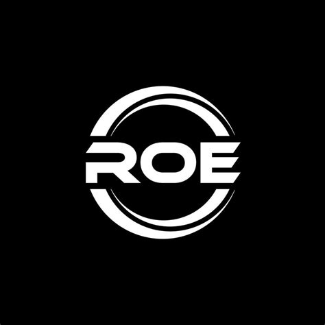 Roe Letter Logo Design In Illustration Vector Logo Calligraphy