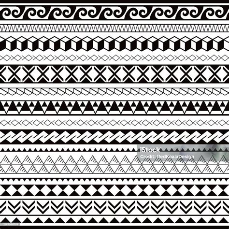 Polynesian Tattoo Seamless Vector Tribal Pattern Hawaiian Traditional