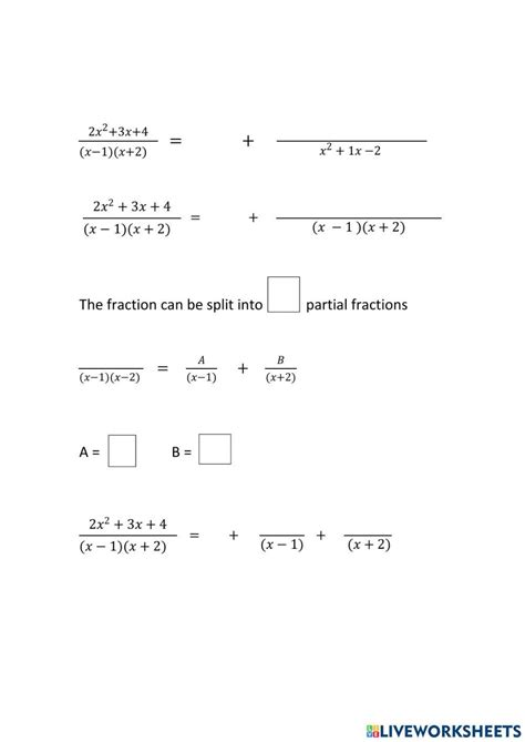 Improper Partia Free Interactive Worksheets 5287430