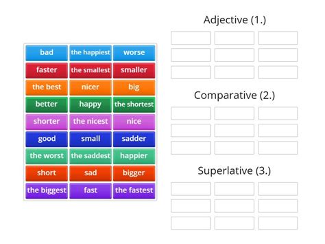 Comparative Superlative Group Sort