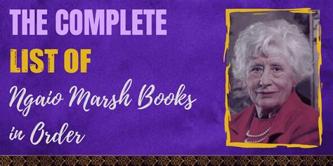 The Complete List Of Ngaio Marsh Books In Order