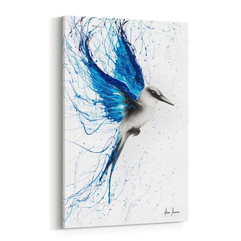 Animals Bird Birds Blue Jay Heron Canvas Wall Art Print Overstock