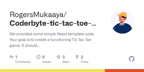 Coderbyte Tic Tac Toe Question And Answersrcdsstore At Master · Rogersmukaayacoderbyte Tic
