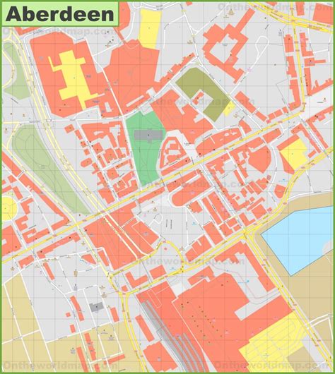 Aberdeen City Centre Map