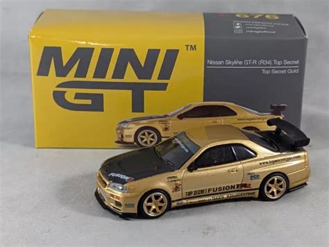 Mini Gt Nissan Skyline Gt R R34 Top Secret Oro Eur 2258 Picclick It