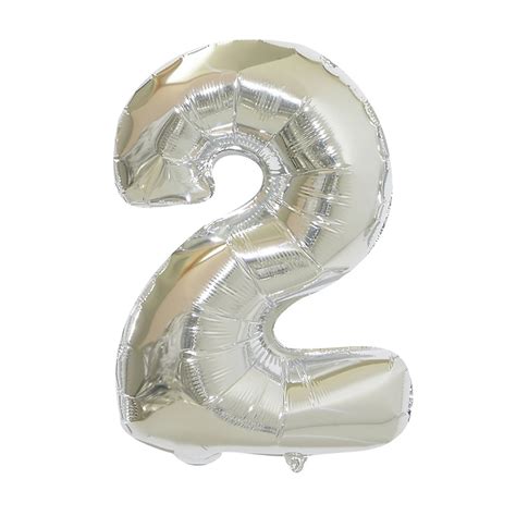 40 Inch Self Inflating Foil Balloons 2 Number Balloons For Birthdays