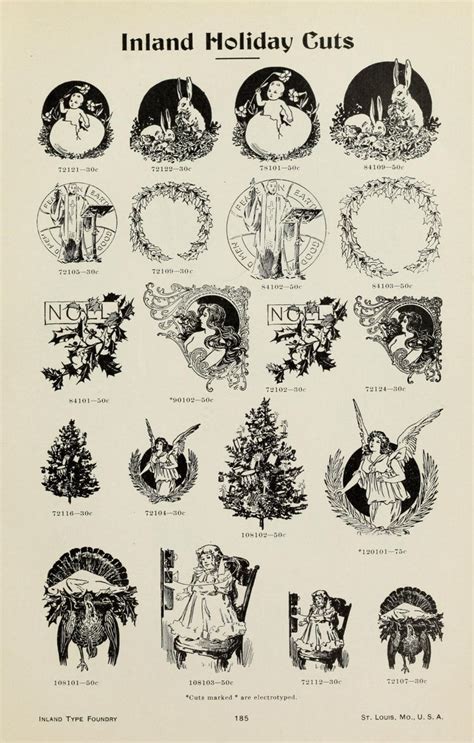 Specimen Book And Catalog A Price List Of Printers Supplies Inland Type Foundry Free