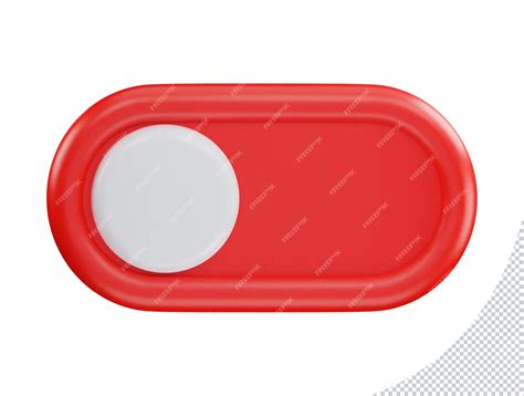 Toggle Switch 3d Vector Icon Illustration Premium Psd