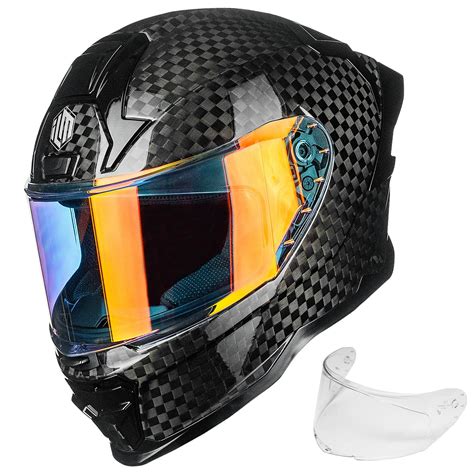 Ilm Carbon Fiber Motorcycle Helmets Full Face Racing