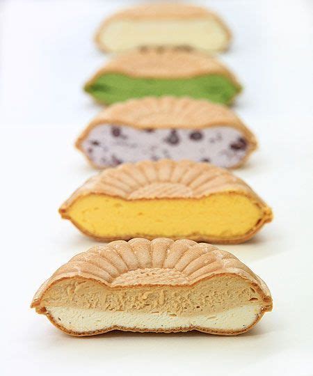 Monaka Ice Cream Sandwich ~~~ Monaka Are A Traditional Japanese Confection Made Of Two Thin