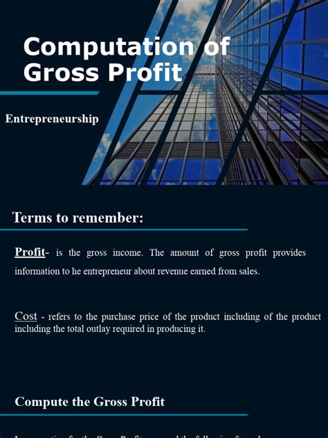 Computation Of Gross Profit Pdf Gross Income Revenue
