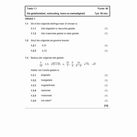 Grade 9 Mathematics Afrikaans Exam Practice Book Caps Aligned