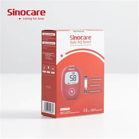 Sinocare Aq Smart Glucose Monitor Glucometer With Test Strip Glucometer