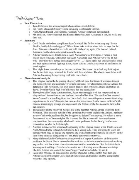 To Kill A Mockingbird Chapter 9 Summary